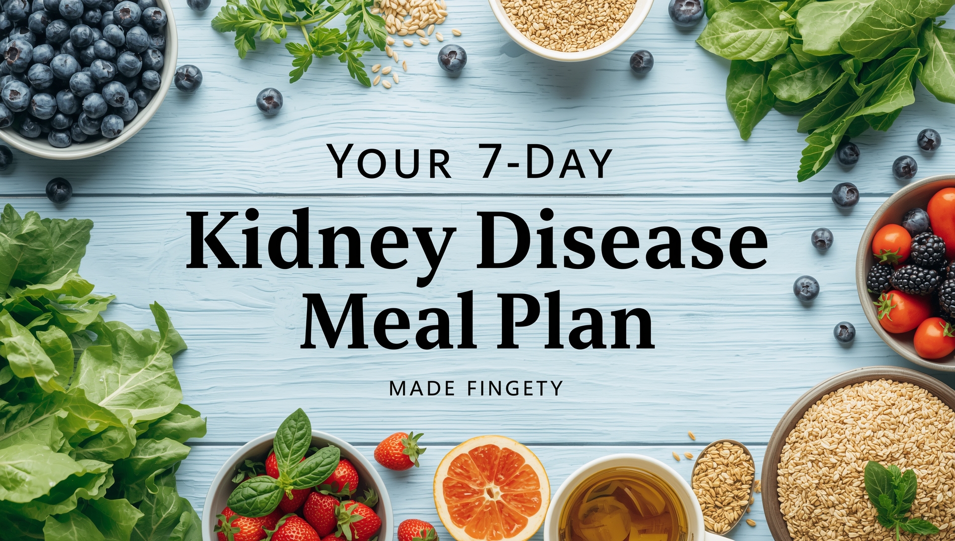 Your 7-Day Kidney Disease Meal Plan Made Easy