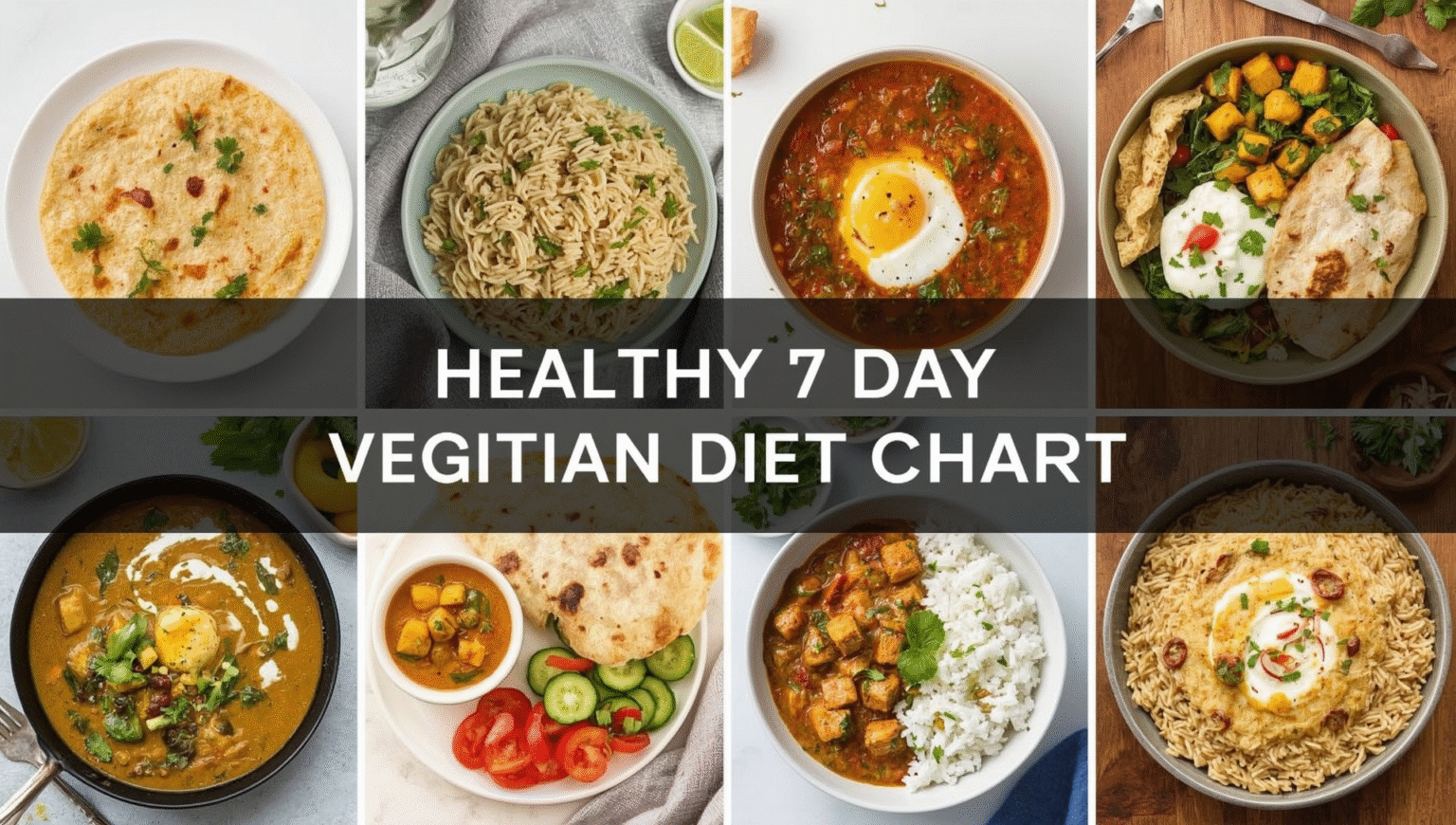 7 Day Vegetarian Meal Plan Indian – Healthy & Balanced Diet Chart