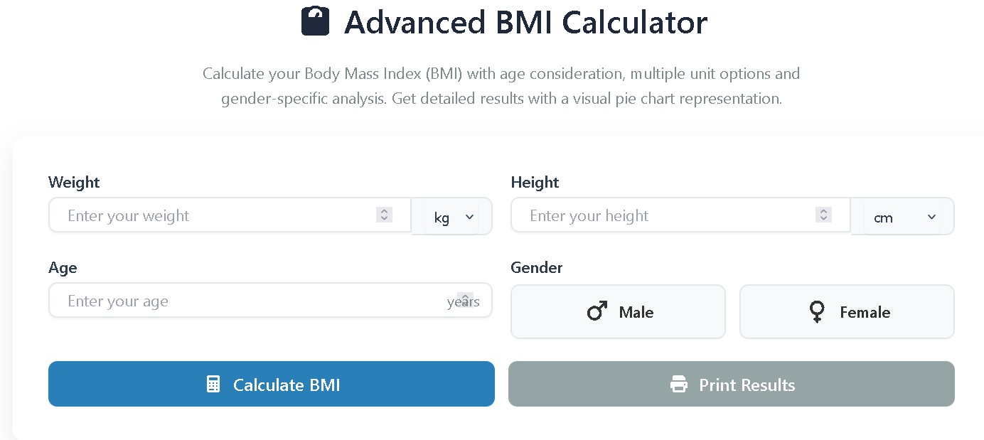 BMI Calculator – Check Your Body Mass Index Online
